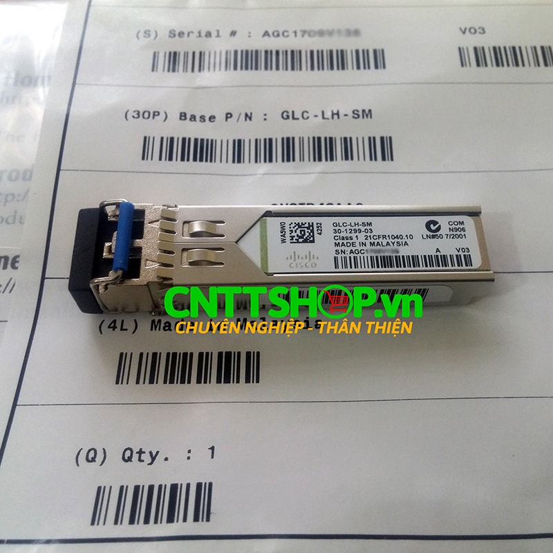 Module quang Cisco GLC-LH-SM SFP 1000BASE-LH, SMF, 1310nm, 10KM - CNTTShop