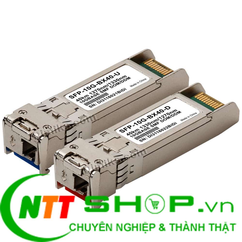 Cisco SFP-10G-BX40U-I 10GBASE-BX40-U Bidirection 40km 1330/1270nm S... - CNTTShop