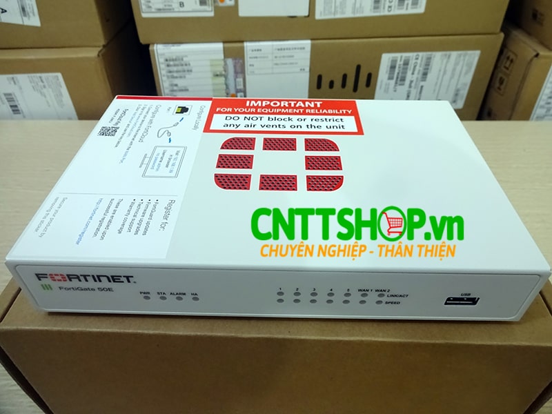 Firewall FortiGate FG-50E 2x WAN ports, 5x Switch ports