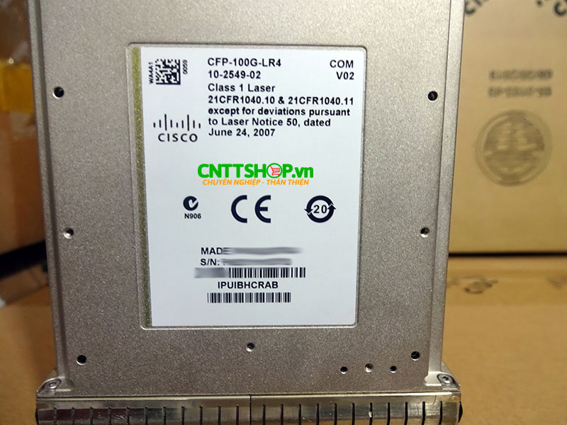 Module quang Cisco CFP-100G-LR4 100GBASE-LR4 1310 nm SMF 10km