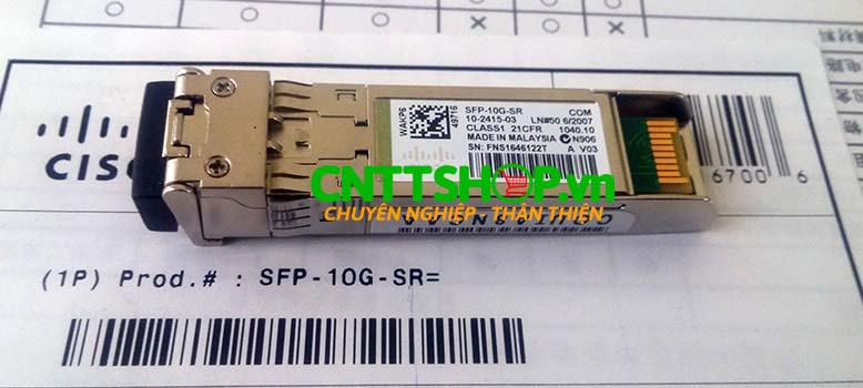 Cisco SFP-10G-SR-S= 10GBASE-SR SFP Module, Enterprise-Class