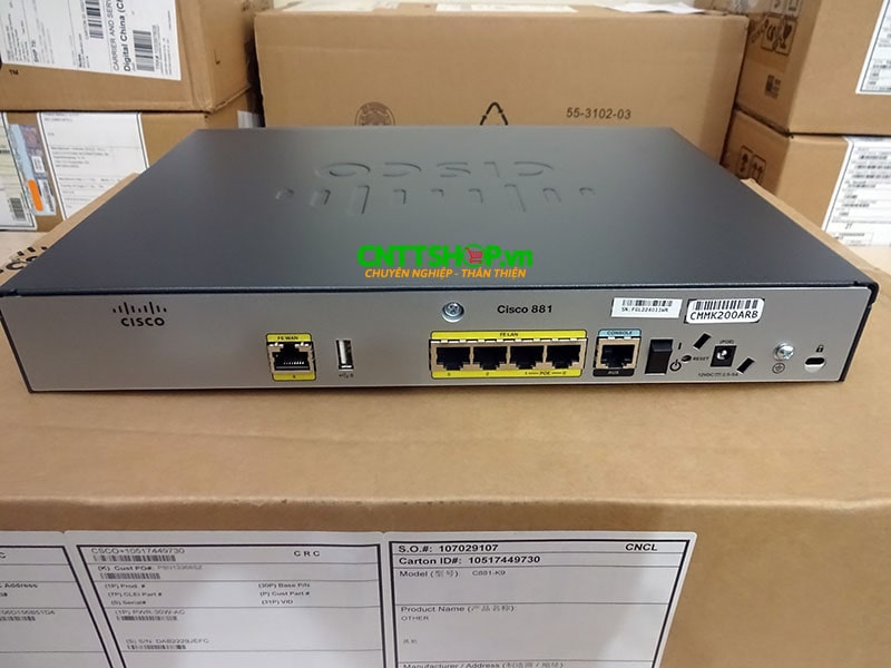 Cisco 881 Ethernet Security Router C881-K9