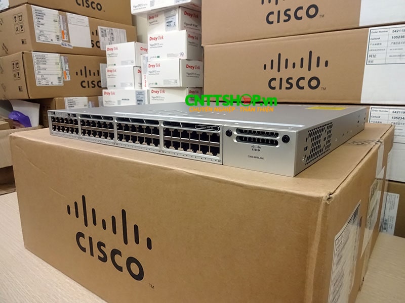 Switch Cisco WS-C3850-48T-L Catalyst 48 Port Data LAN Base