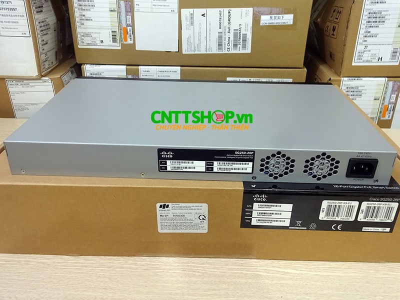 Switch Cisco SG250-26P-K9-EU 24 Ports PoE+ 195W 2x1GE Uplink