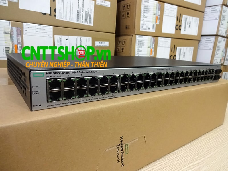 JL382A Switch HPE OfficeConnect 1920S 48 Port 1G 4SFP Uplink