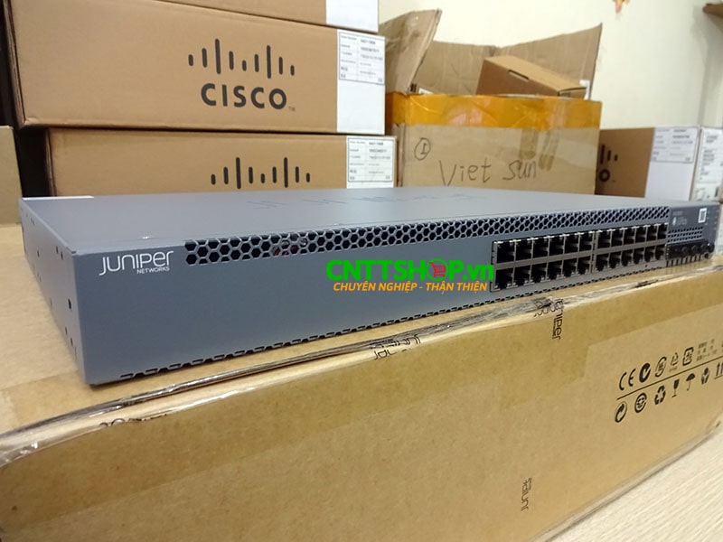 EX2300-24P Switch Juniper 24 Port PoE+, 4 SFP+ Uplink Slot