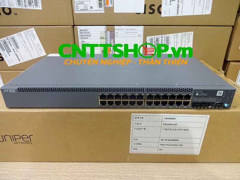 Switch Juniper EX2300-24T 24 Port Data, 4 SFP+ Uplink Giá Tốt