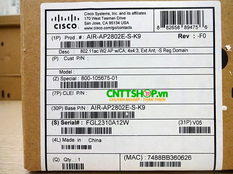 AIR-AP2802E-S-K9 Cisco Aironet wireless 2800 Series Access Point