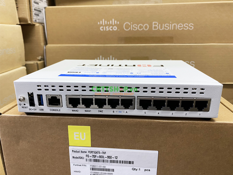 FG-70F-BDL-950-12 Firewall Fortigate 70F 2x WAN, 24x7 UTM Protection
