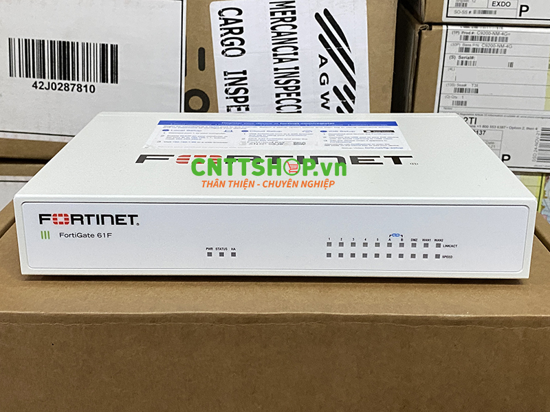 Tưởng lửa Fortigate FG-61F with 10x GE RJ45 ports, 128 GB SSD