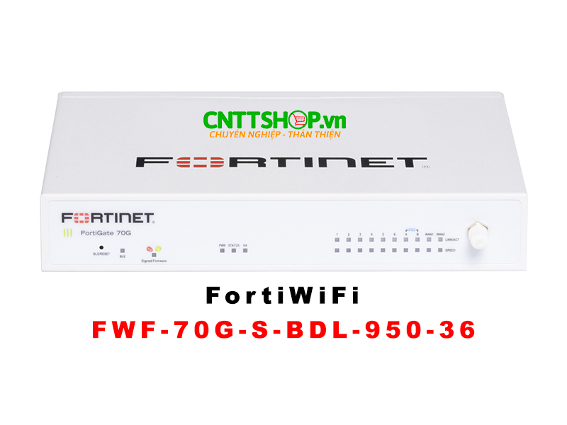 FWF-70G-S-BDL-950-36 FortiWifi Fortinet Bundle UTP Protected 3 Year