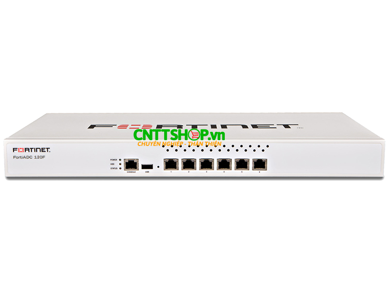 Cân bằng tải FortiADC FAD-120F, 6x GE ports, 1x64 SSD storage