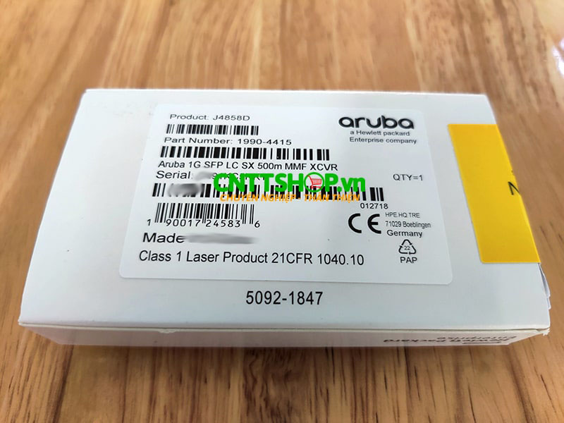 Aruba J4858D SX SFP LC 500m 850nm MMF XCVR Transceiver