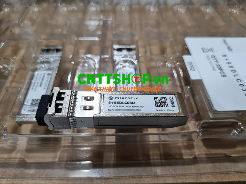 Mikrotik S+85DLC03D 10G, 850nm, LC Duplex, 300m, Multimode