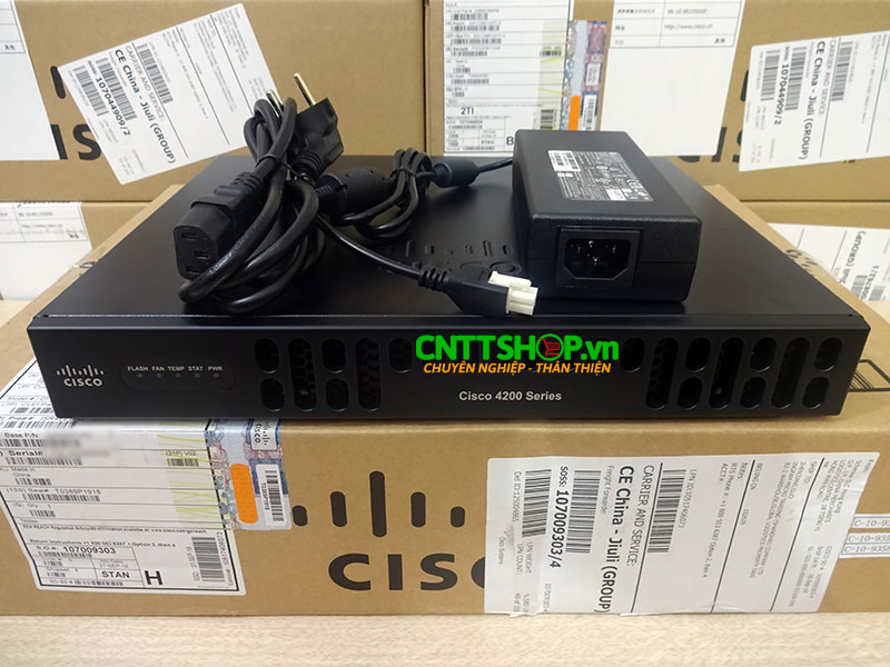 Router Cisco ISR4221X/K9 2x GE port, 2x NIM slot, FLASH/DRAM: 8GB