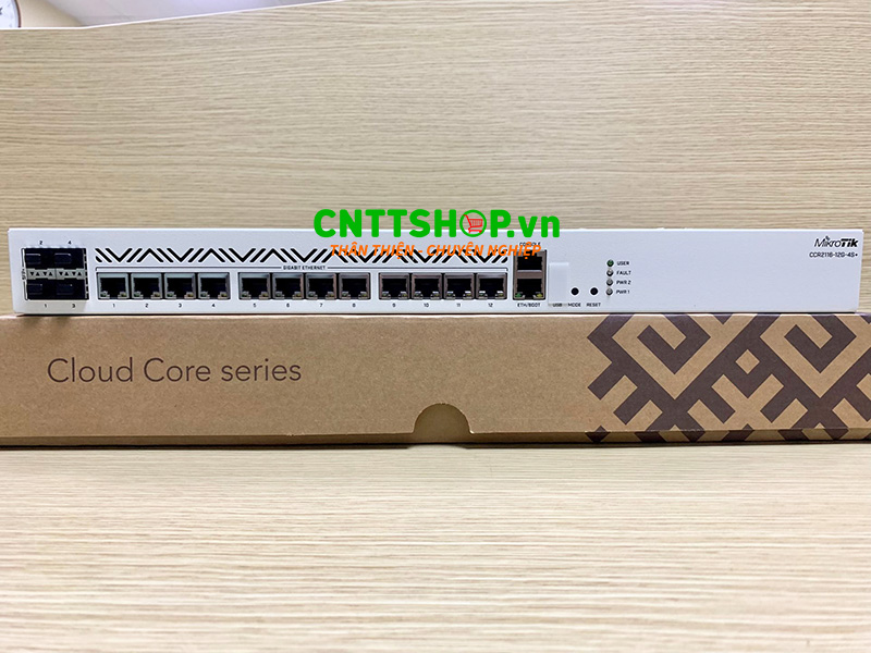 Router MikroTik CCR2116-12G-4S+ 12x 1GE, 4x 10G SFP+, RouterOS L6