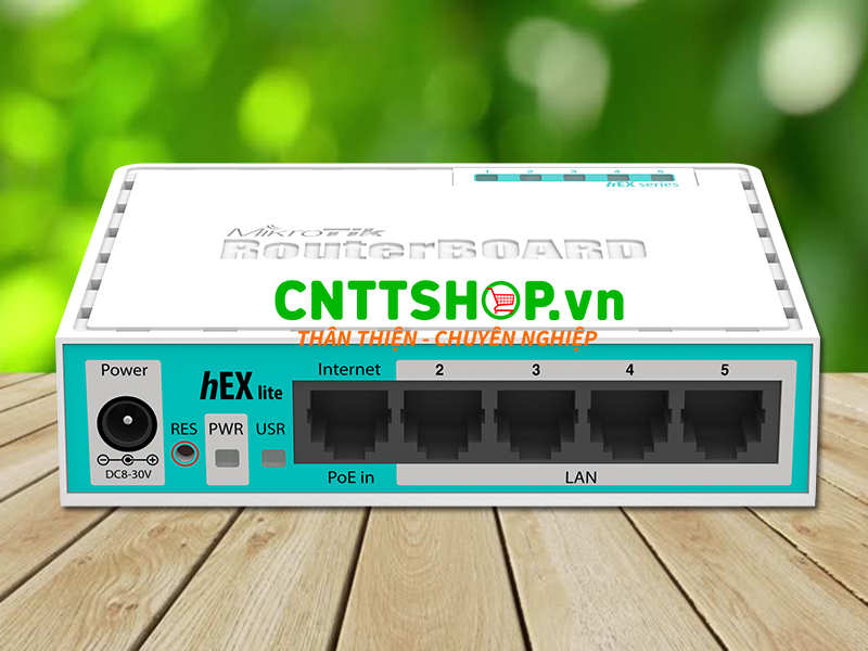 RB750r2 Router Mikrotik Hex lite 5 x 10/100 RJ45 Ports, RouterOS Level 4