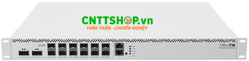 MikroTik CCR2216-1G-12XS-2XQ 1x 1GbE, 12x SFP28, 2x QSFP28