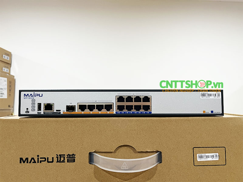 Router Maipu MP1900X-22-AC 4 x WAN Base-T, 1 x WAN SFP, 8 x GE LAN Ports, 2 module Slots, AC Power,