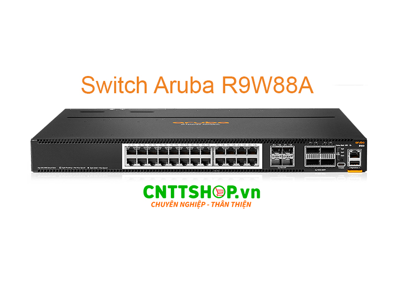 Switch Aruba R9W88A 24XT4XF4C 3 Fans, 2 AC Power Supplies