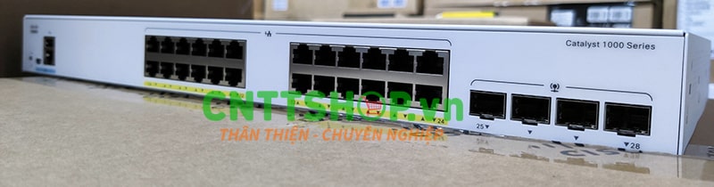 Switch Cisco C1000-24P-4G-L 24 Ports PoE+, 4 SFP Uplink, LAN Base