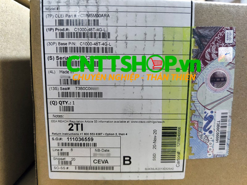 Cisco C1000-48T-4G-L Catalyst 1000 48 Cổng Giá Rẻ