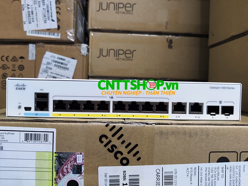 Switch Cisco C1000-8P-2G-L 8 Cổng PoE+ 67W Giá Rẻ