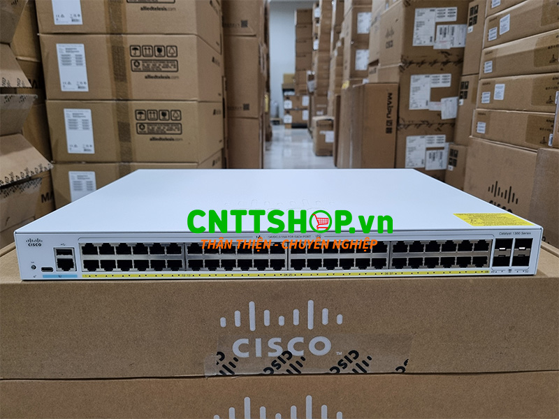 Switch C1300-48T-4G Cisco ® Catalyst 48x GE ports, 4x SFP Uplink