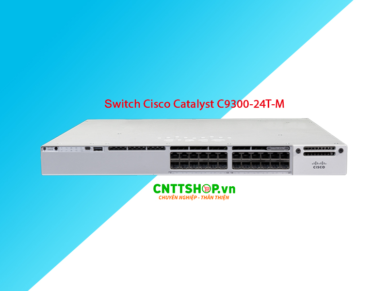 Switch Cisco Meraki C9300-24T-M 24 x 1GbE RJ45, Uplink Modular