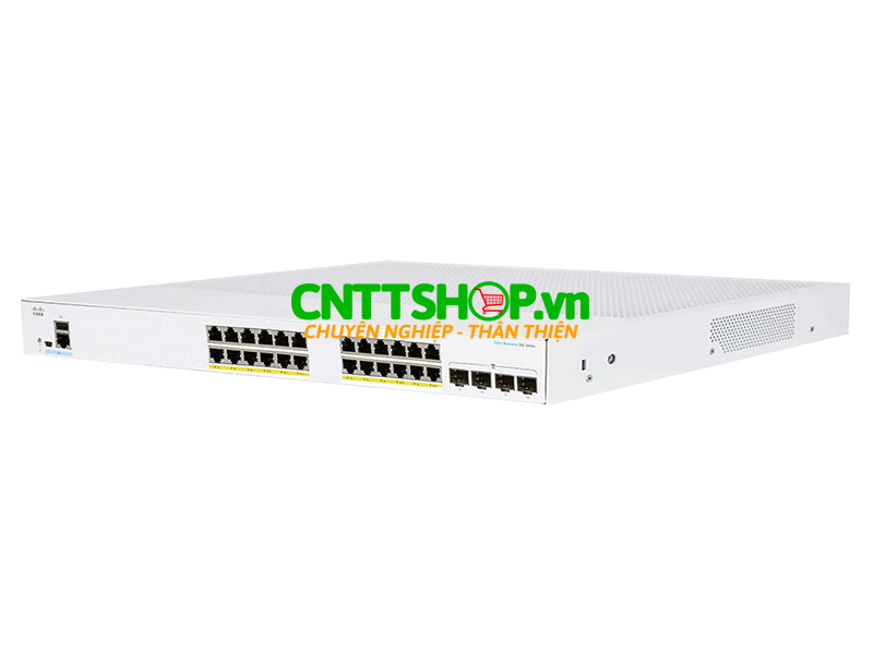 Cisco Business 350 Series CBS350-24FP-4X-EU 24 ports PoE+, 4x10 Gigabit ...