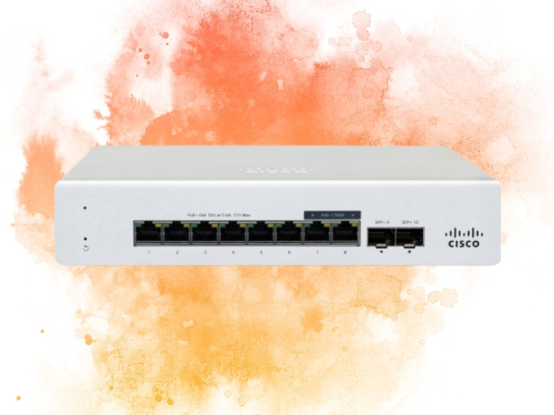 Switch Cisco Meraki MS130-8-HW, 8-Port 1G, 2-Port 1G SFP uplink, Layer ...