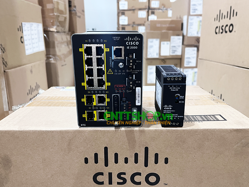 IE-2000-8TC-L Switch Cisco Industrial 8 FE port, 2 FE Combo, Lan Lite