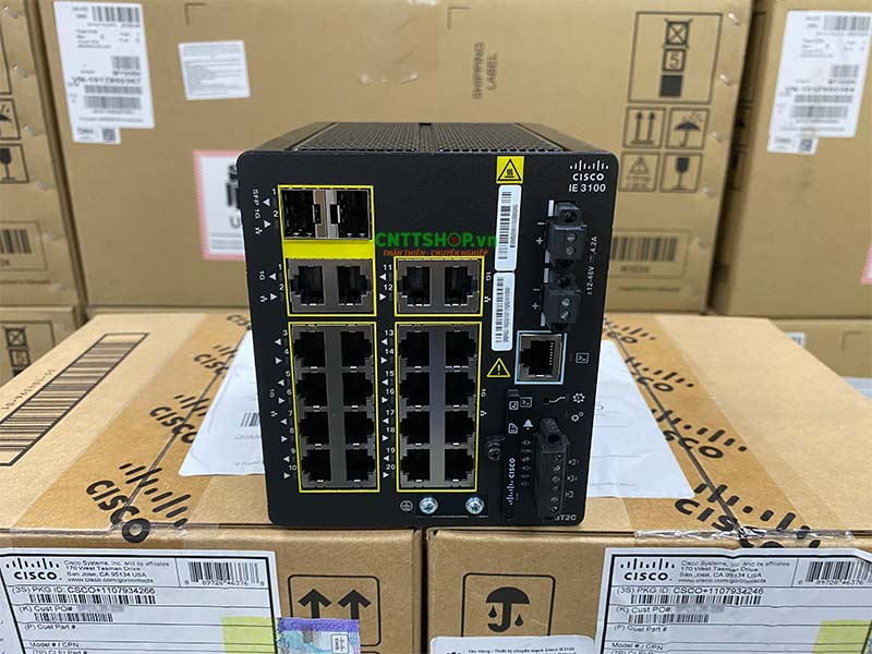 Cisco IE-3100-18T2C-E, Switch công nghiệp nhỏ gọn, bền bỉ, đa ứng dụng