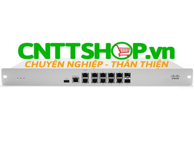 Switch Cisco Meraki MX84 10-port 1Gbps 2-port SFP Cloud Managed
