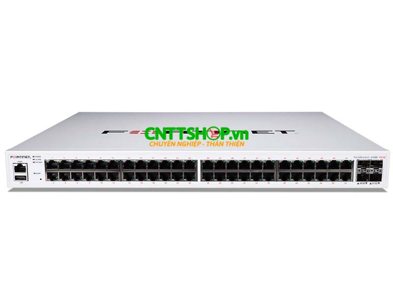 Thiết bị mạng FortiSwitch FS-448E-PoE 48x GE RJ45 and 4x uplink SFP ...