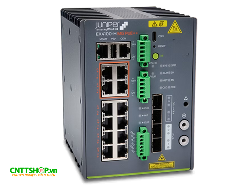 EX4100-H-12MP-DC Switch Industrial Juniper 12x PoE++