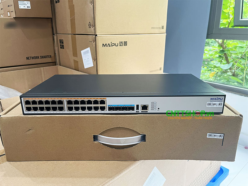 Maipu Switch S3330-28TXF-AC 24x10/100/1000M, 4x 10G SFP+, 2x AC PS.
