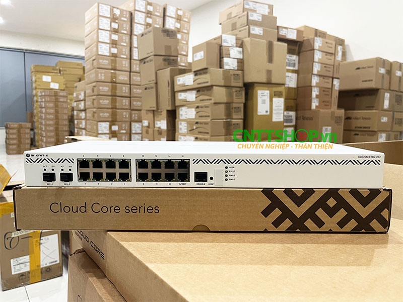 CCR2004-16G-2S+ Ethernet Router MikroTik 16x 1GE, 2x 10G SFP+