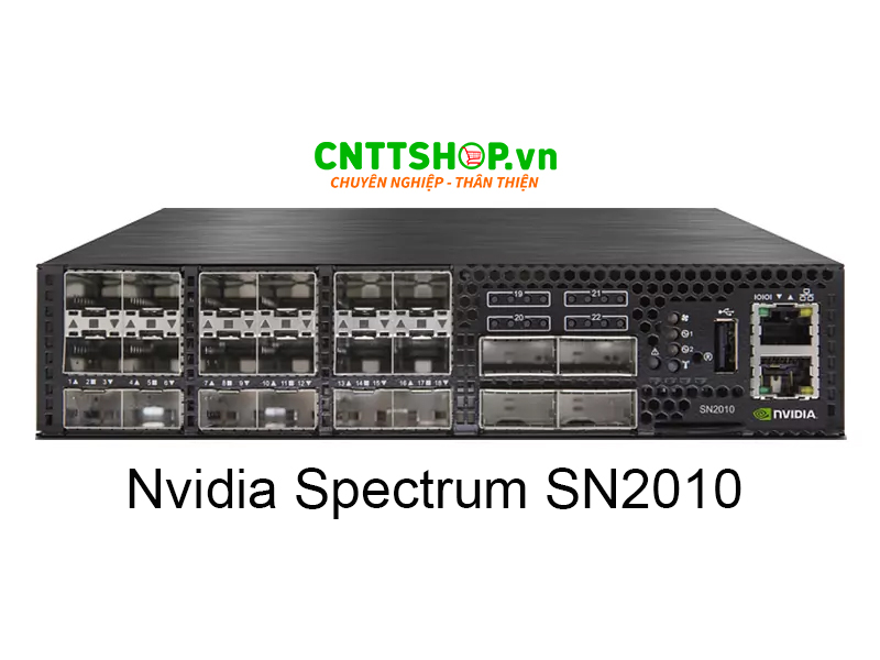 SN2010 Switch Ethernet Nvidia Spectrum 18 x SFP28, 4 x QSFP28.