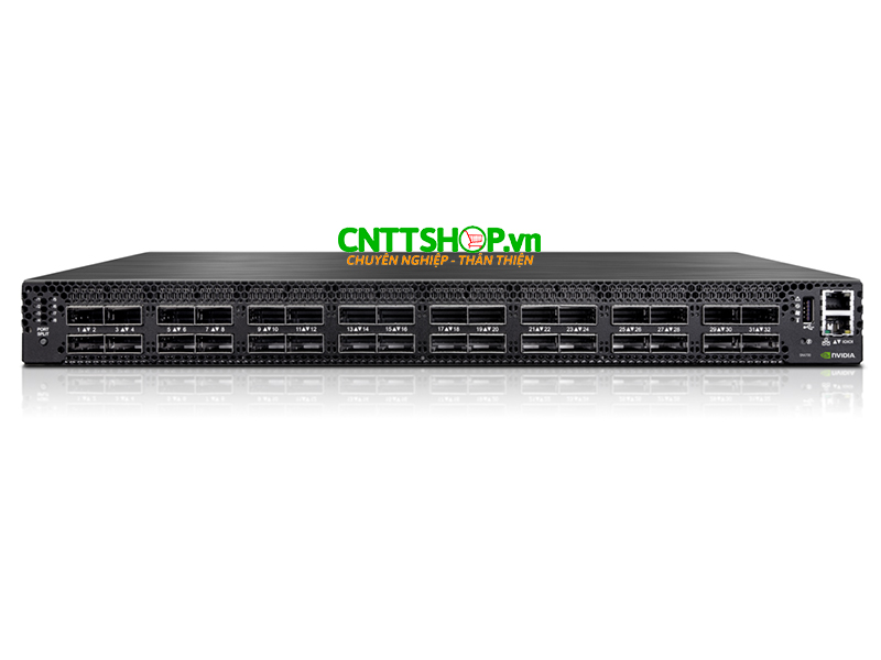 Thiết bị chuyển mạch NVIDIA SN4700 32x 400GbE QSFP-DD