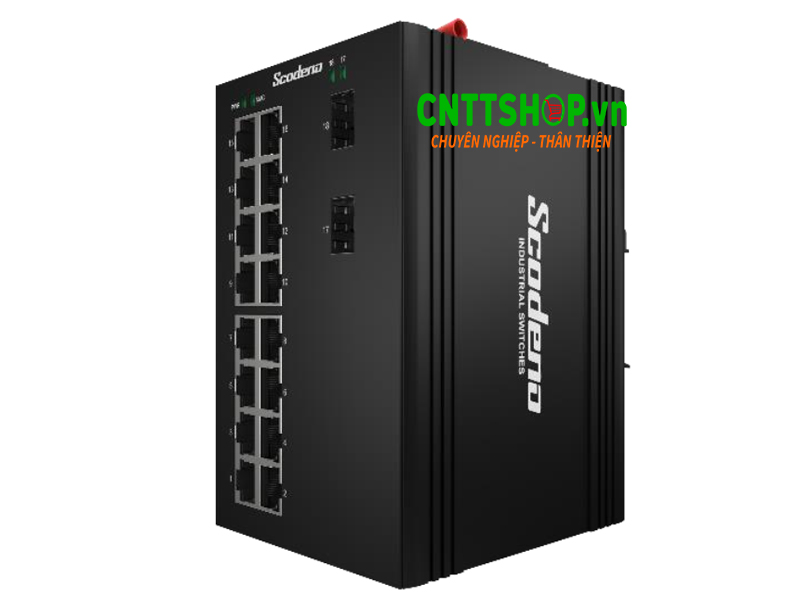 Scodeno SW900-16GT-2S Industrial Ethernet Switches 16*10/100/1000Base-T ...