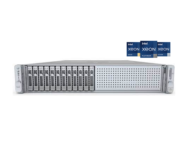 Server Cisco C240 M6 2 RU With Up To 12x SFF Drives, Optional Media Drive