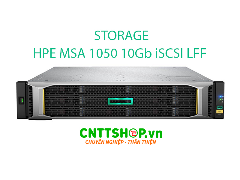 HPE MSA 1050 (Q2R24B) 10GbE iSCSI Dual Controller LFF Storage