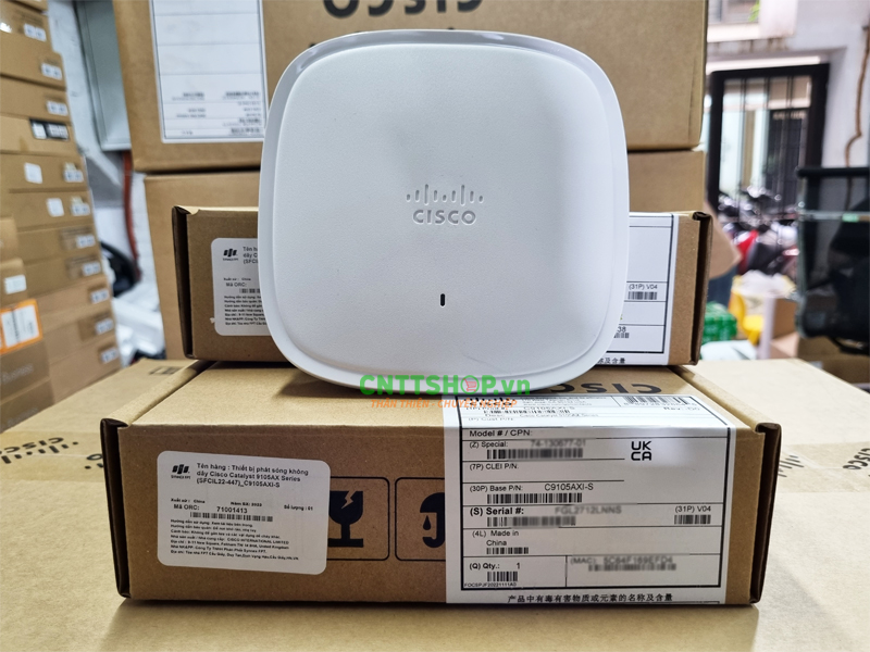 Bộ phát Wi-fi 6 Cisco Catalyst C9105AXI-S access point.