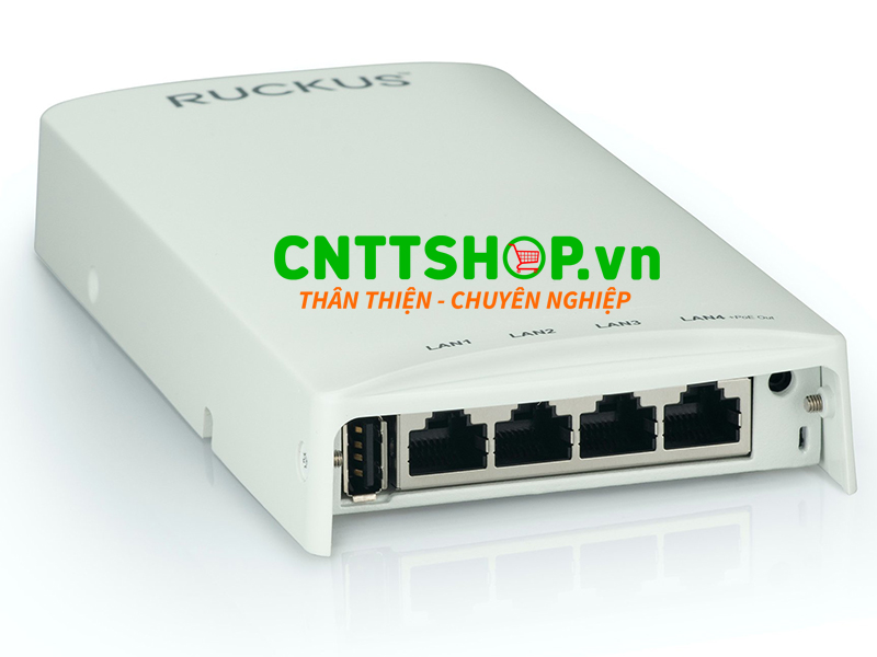 Ruckus 901-H550-WW00 Dual band Wi-Fi 6 Wall plate 2x2:2 AP with PoE out port.